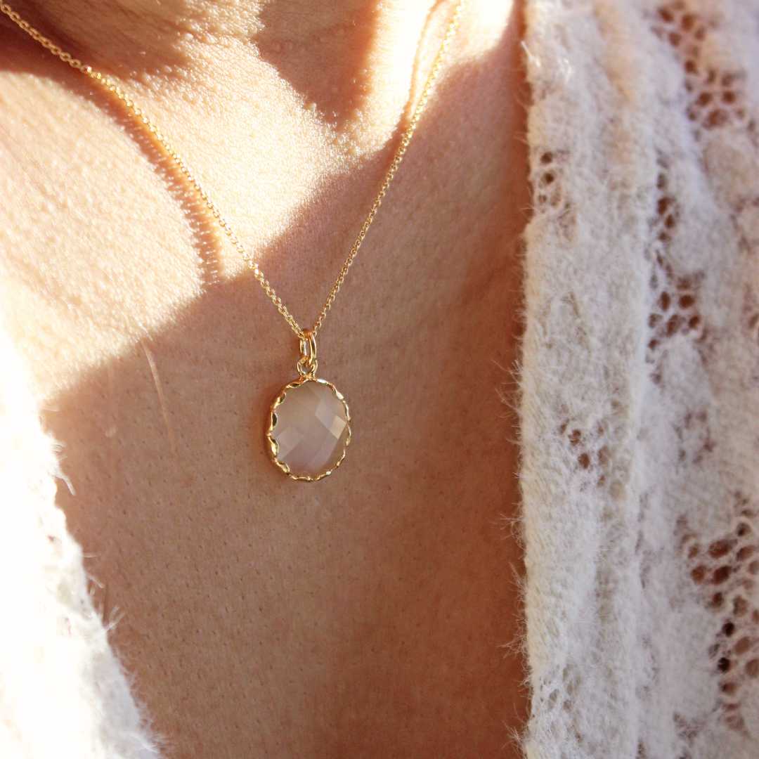 Gemma Necklace - 18K Gold Plate – LUZO